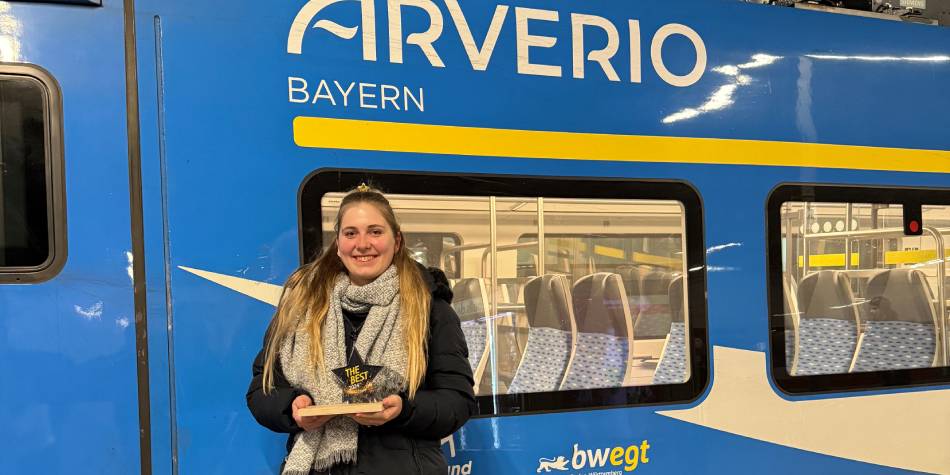 Auszeichnung für Arverio-Lokführerin | Arverio Bayern